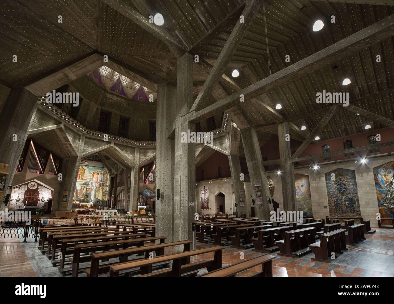 Basilica of the Annunciation, Nazareth, Israel Stock Photo - Alamy