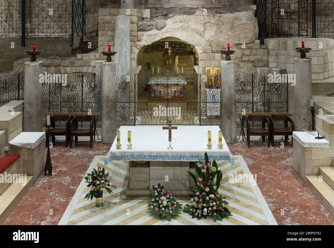 Basilica of the Annunciation, Nazareth, Israel Stock Photo - Alamy