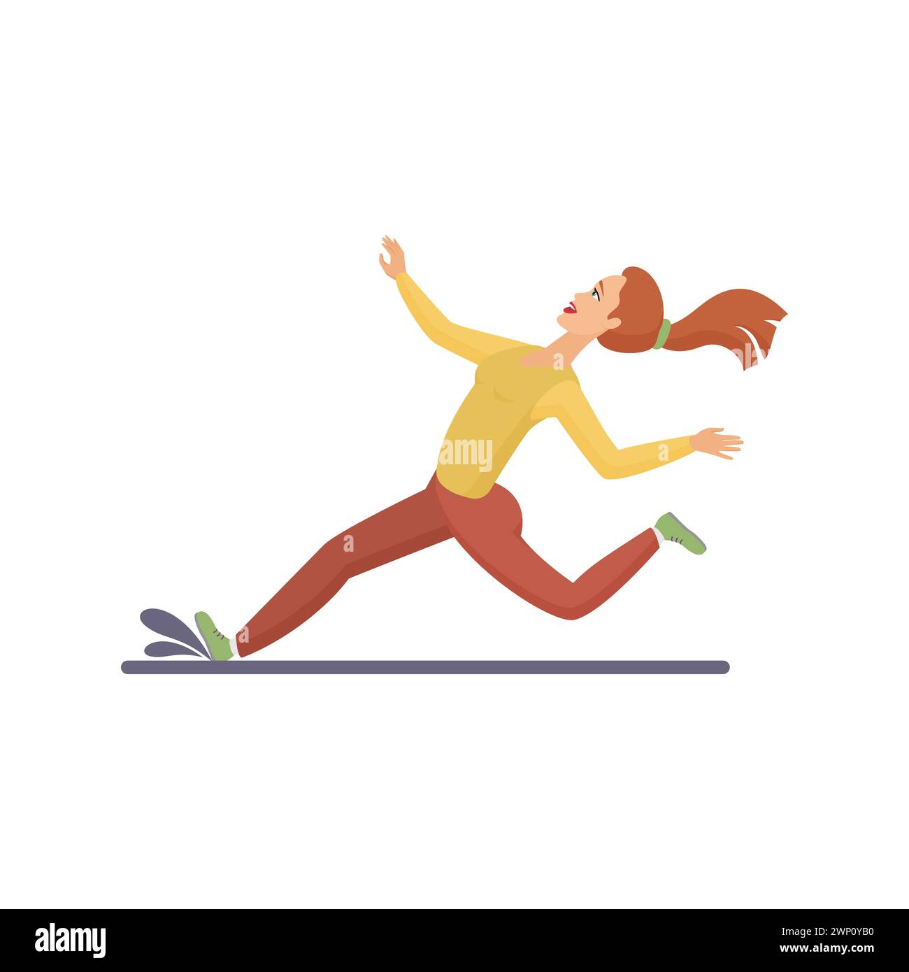 Slipping surface Stock Vector Images - Alamy