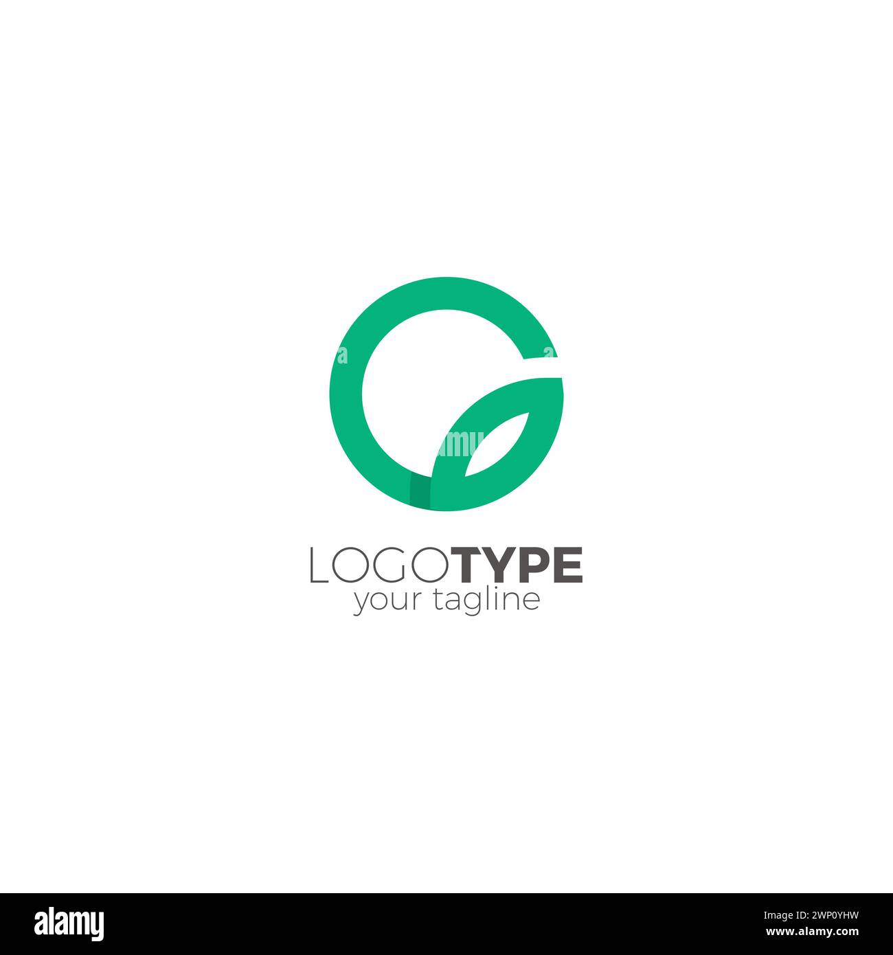 G Leaf Logo Simple. Letter G Icon vector Stock Vector Image & Art - Alamy