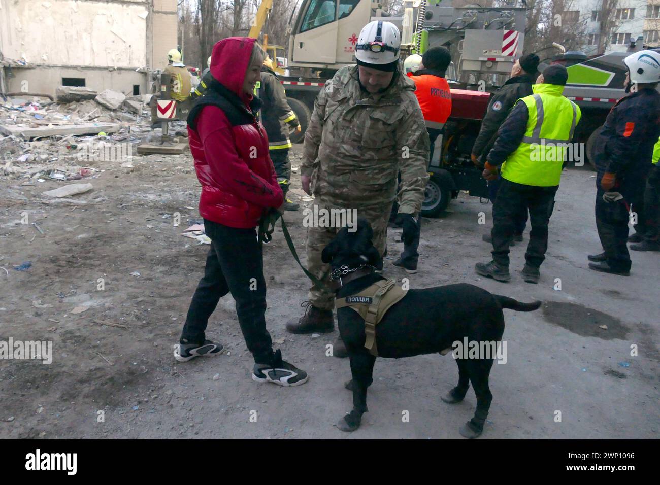ODESA, UKRAINE - MARCH 03, 2024 - Rescuers conduct a search and rescue ...
