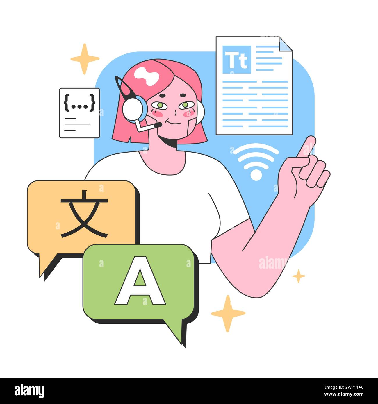 Virtual assistant assists with language translation and document ...