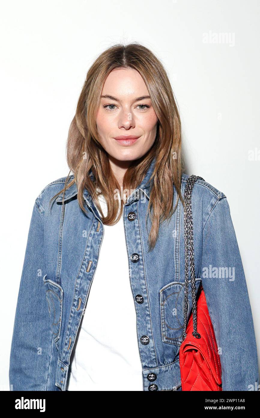 Camille Rowe attends the Chanel Fall/Winter 2024-2025 ready-to-wear ...