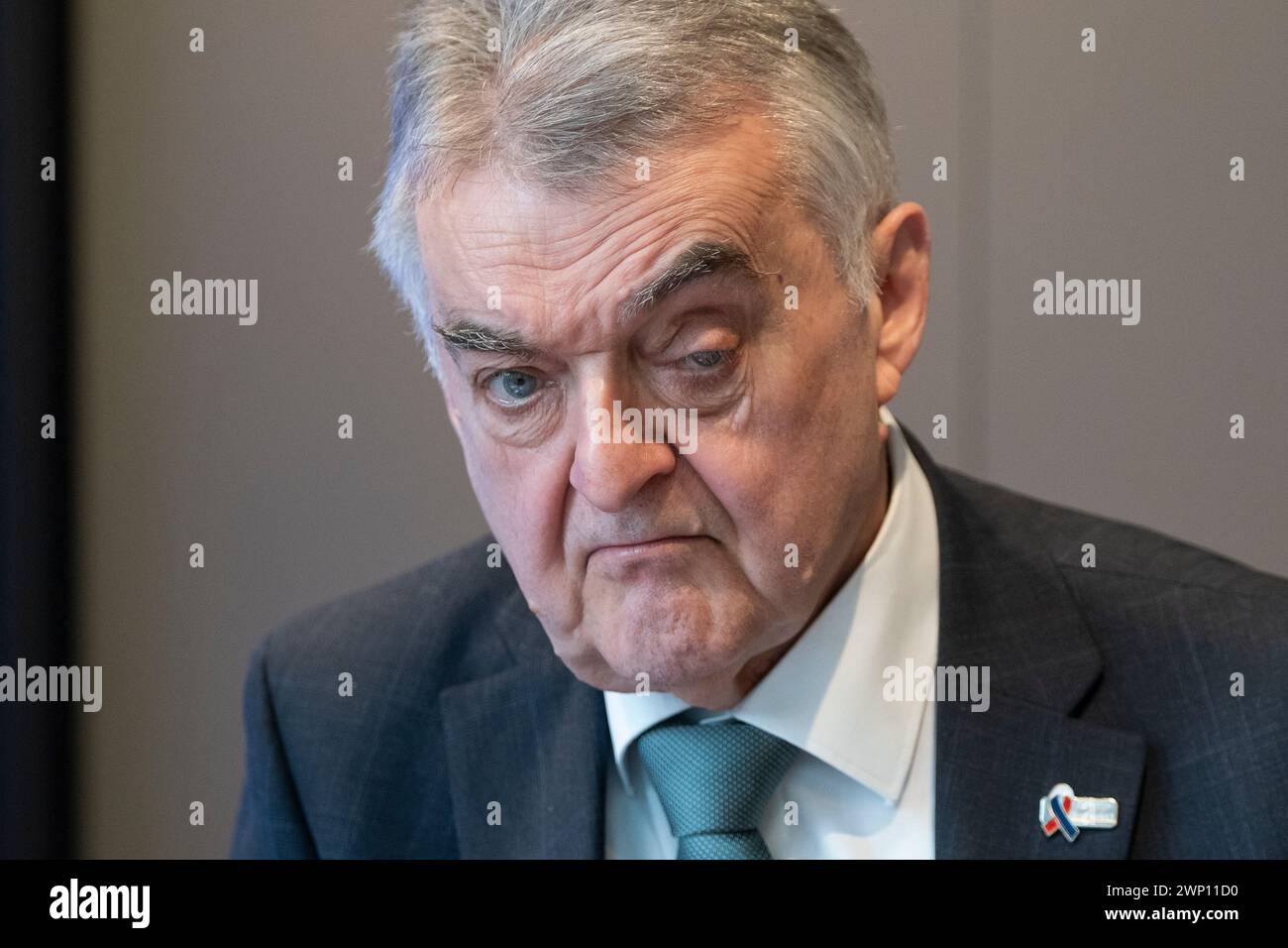 Herbert Reul, Minister of the Interior of North Rhine-Westphalia, at ...