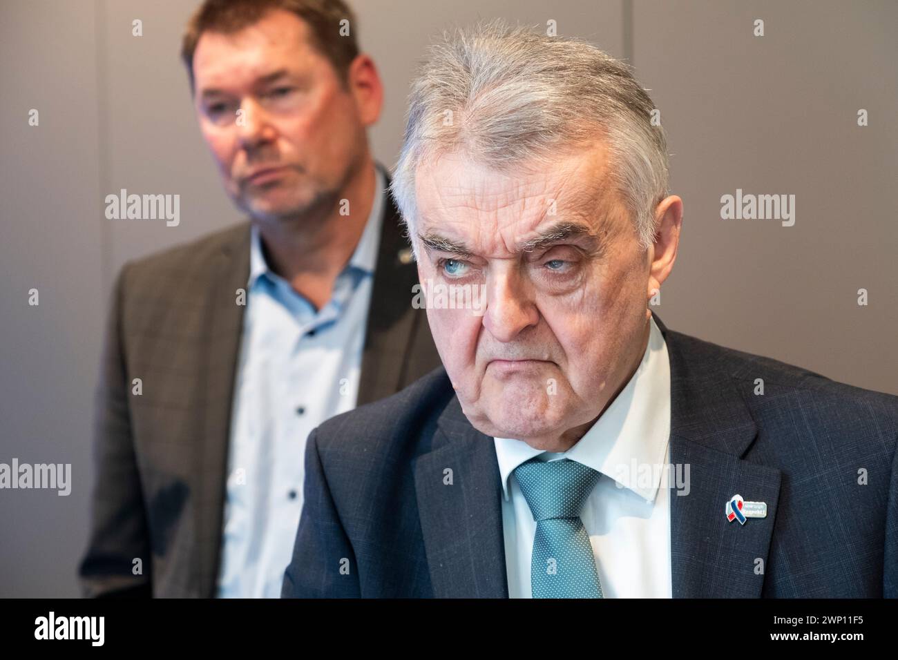 Herbert Reul, Minister of the Interior of North Rhine-Westphalia, at ...