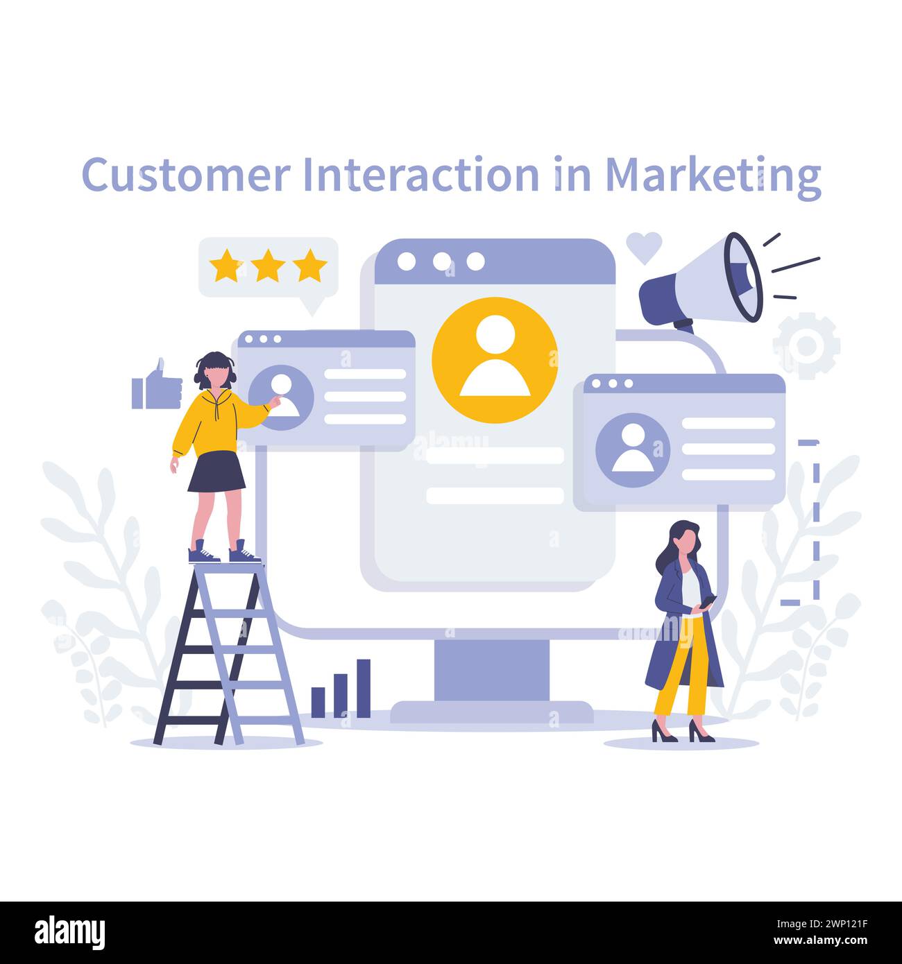 Customer Interaction Concept Dynamic Digital Strategies Enhancing Marketing Communication