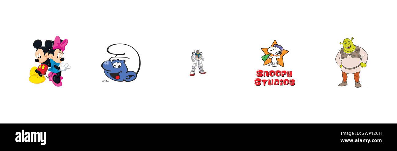 Mickey and minnie logo Cut Out Stock Images & Pictures - Alamy