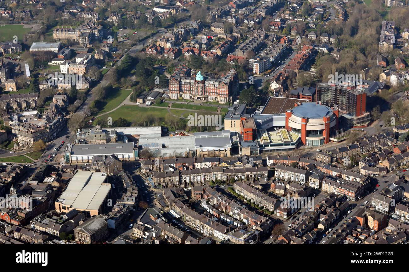 aerial view of Harrogate Convention Centre, including Royal Hall and ...