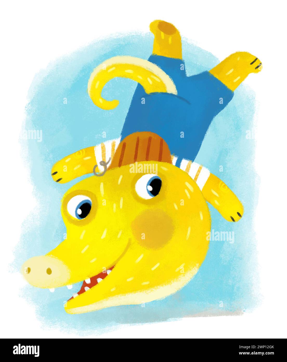 cartoon scene with dino dinosaur or dragon playing having fun on white ...