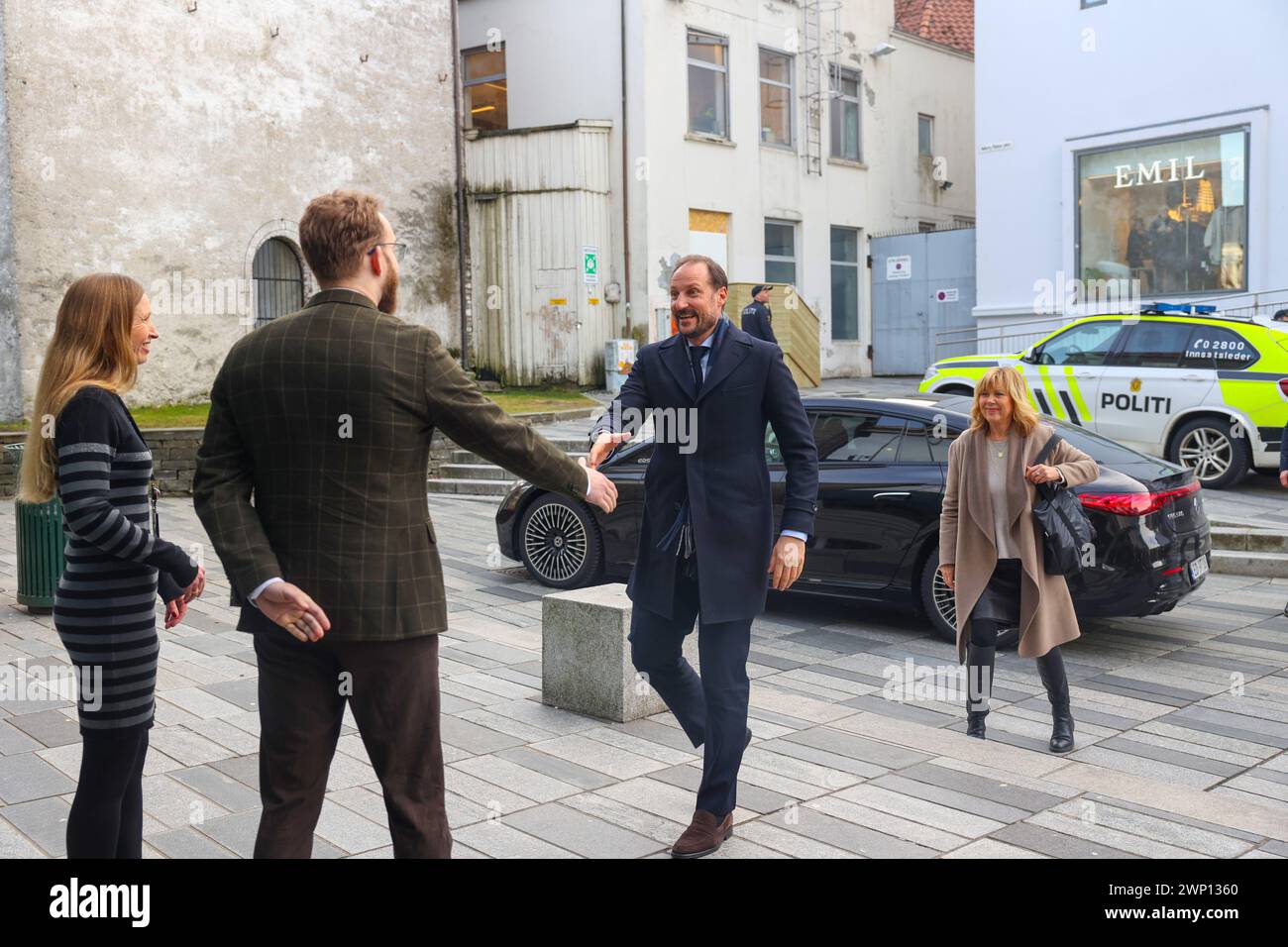 Bergen 20240305Norwegian Crown Prince Haakon arrives in Bergen Public ...