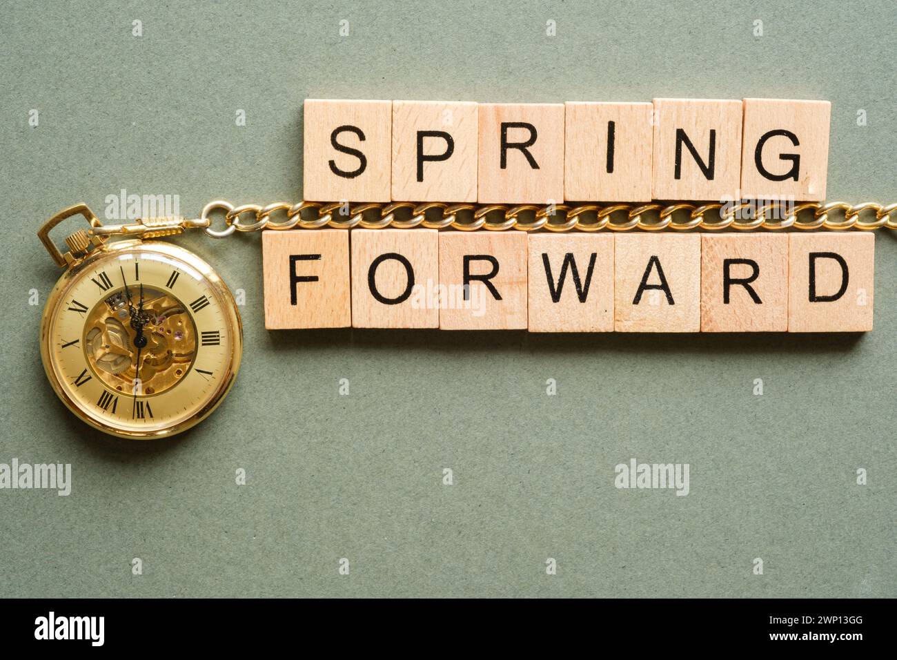 Spring Forward for daylight saving Stock Photo - Alamy