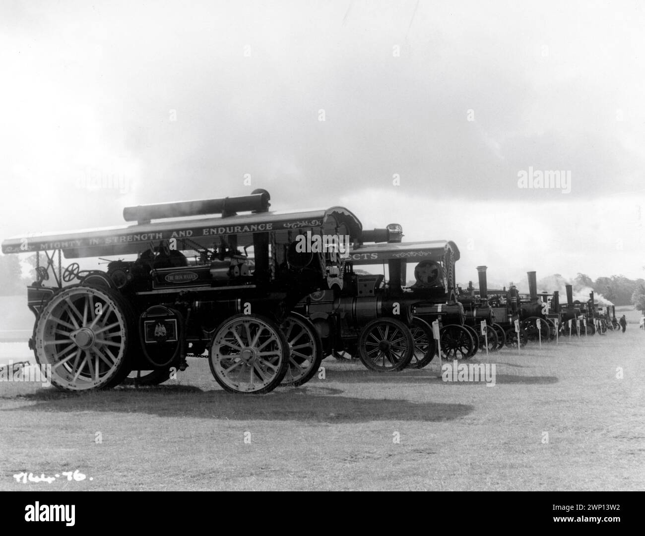 Traction Engines / Steam Engines lined up in THE IRON MAIDEN 1962 ...