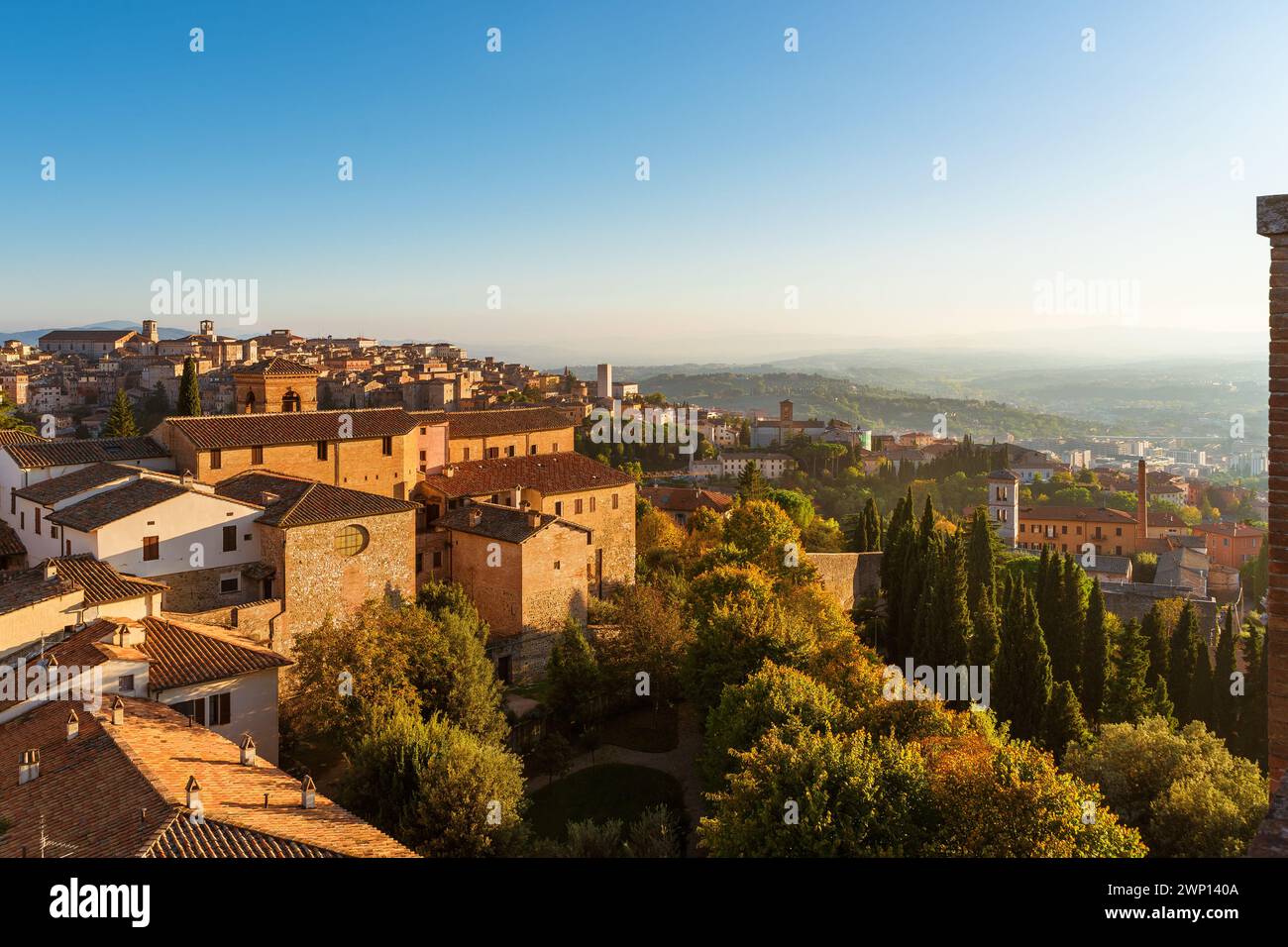 Perugia historical center skyline hi-res stock photography and images ...
