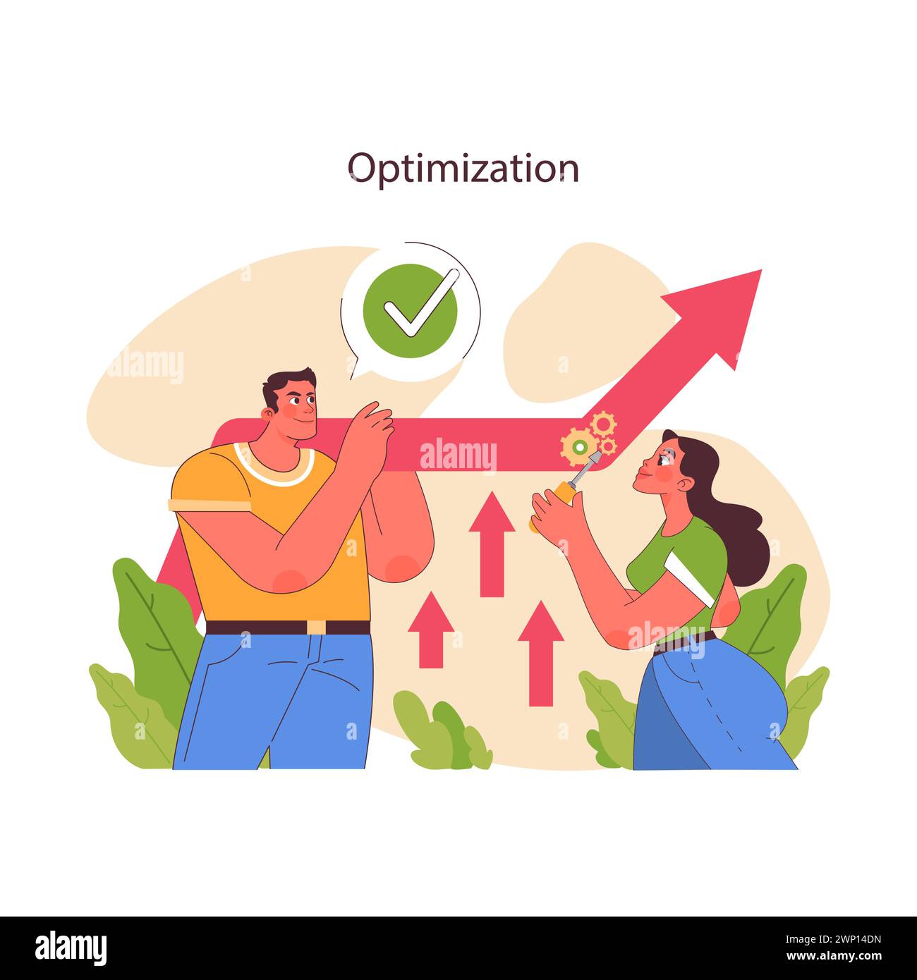 Innovation cycle. Generation of a creative idea or business solution. Start up or new project ...