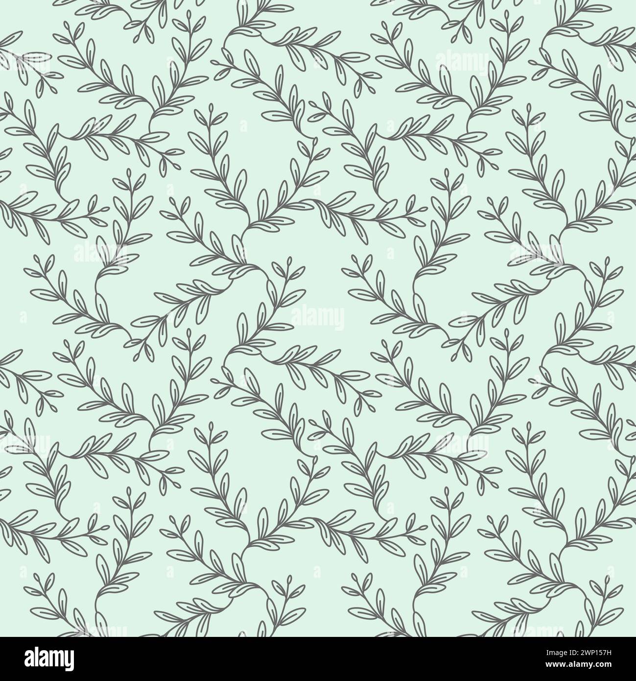 Seamless Leafy Branches seamless Pattern Stock Vector Image & Art - Alamy