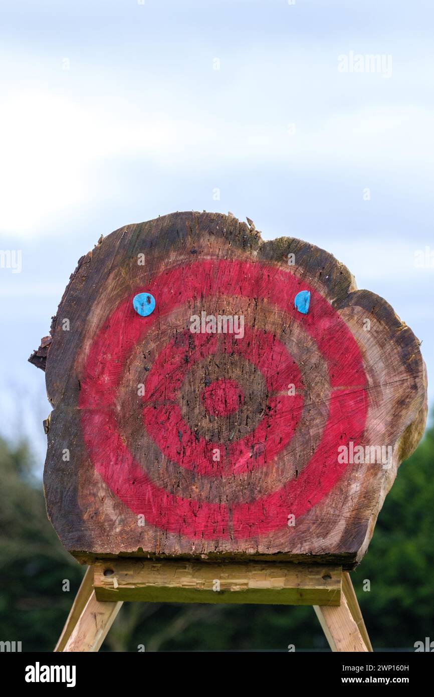 target practise with knives Stock Photo - Alamy