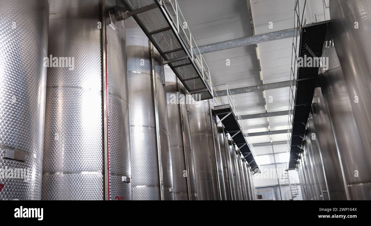 Brewery distillery production and modern container technology Stock ...