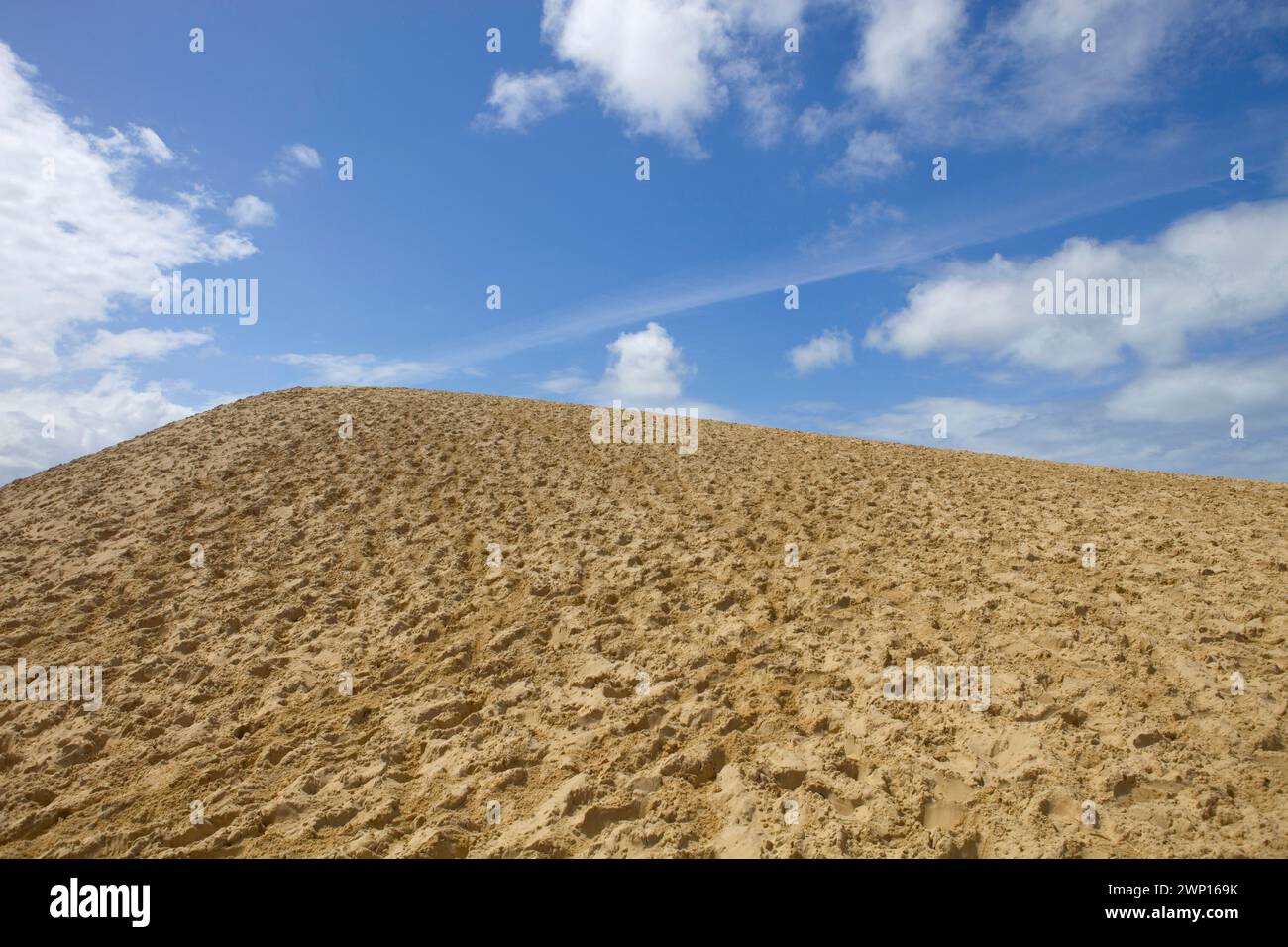 The Famous dune of Pyla, the highest sand dune in Europe, in Pyla Sur ...