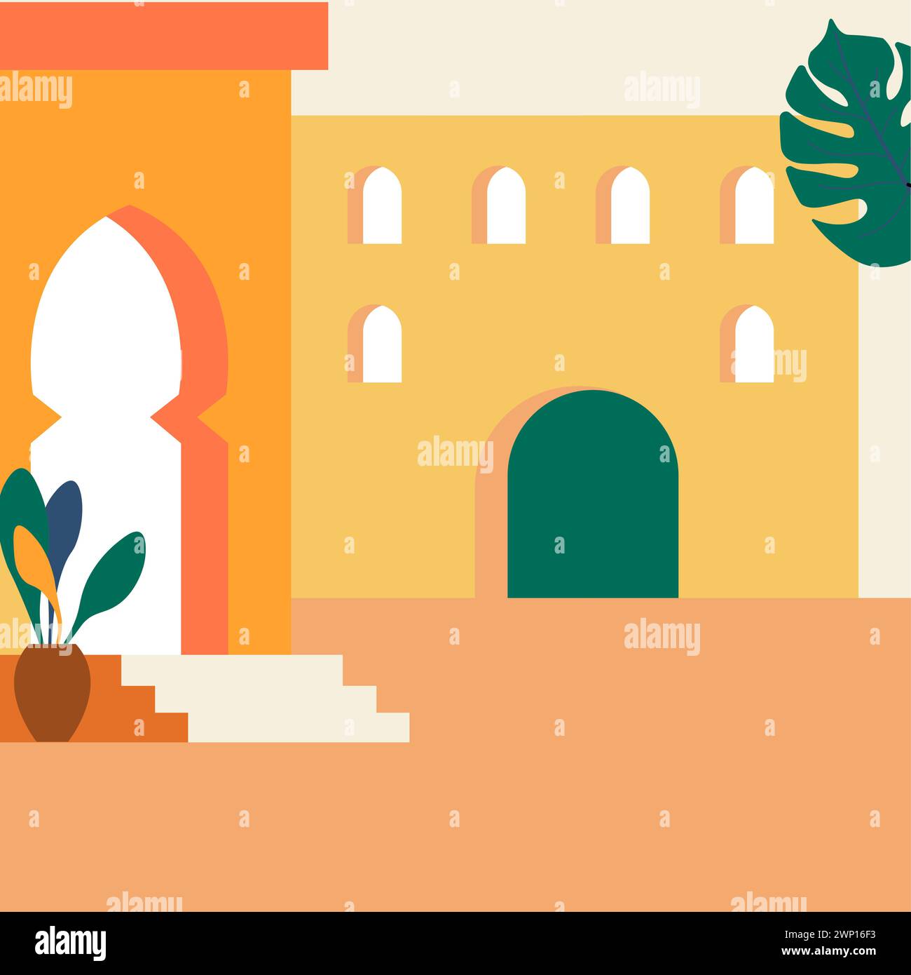 Coastal town art Stock Vector Images - Alamy