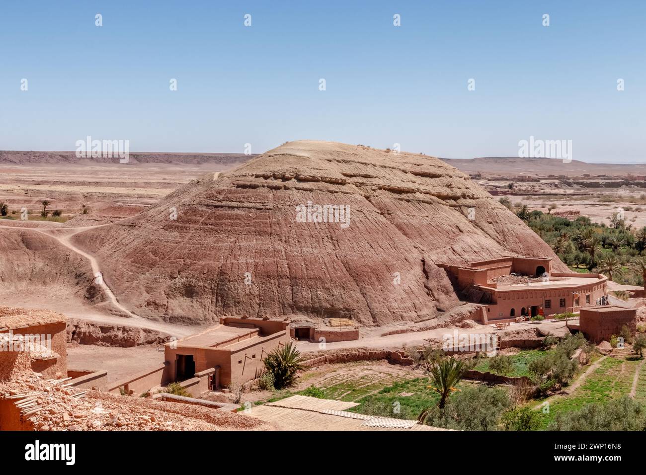 Desert morocco villages with a hill Stock Photo - Alamy