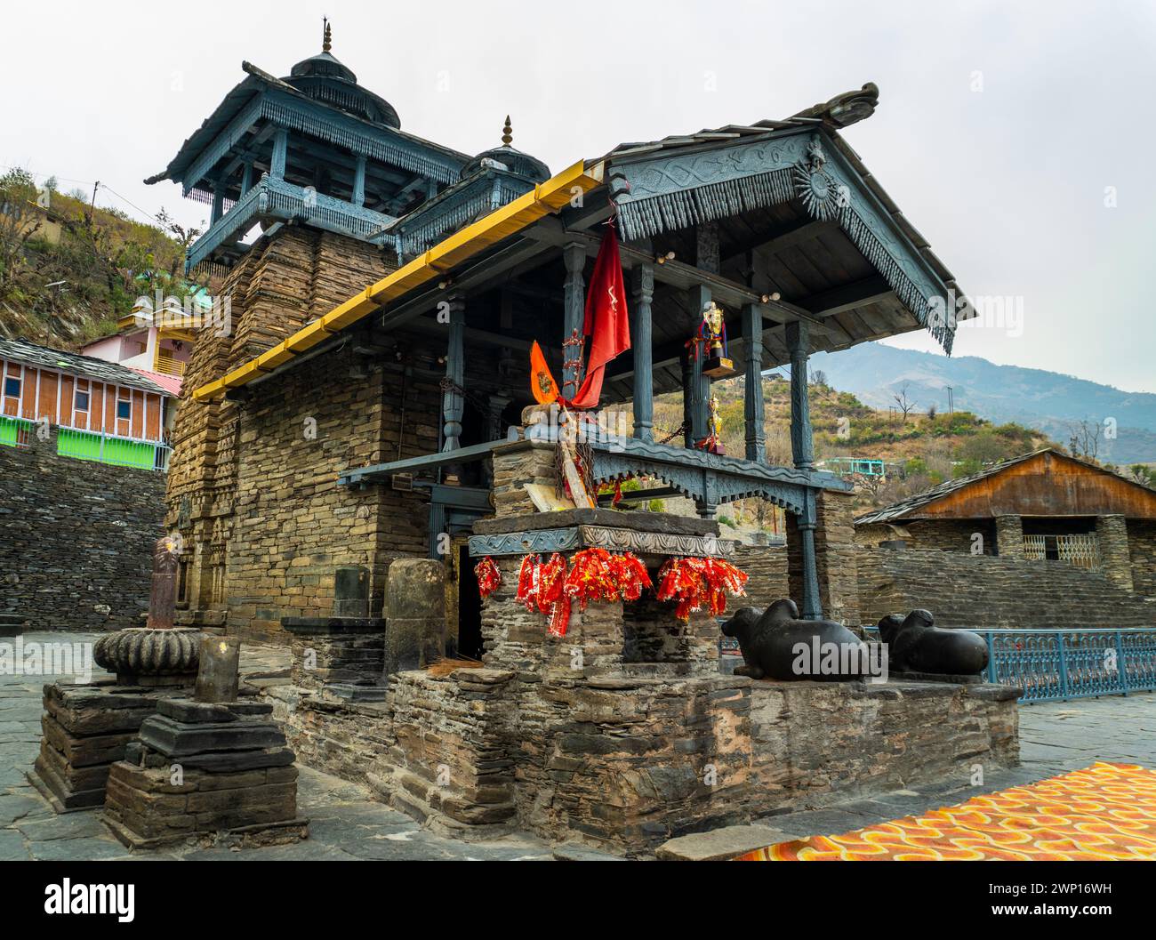 Feb.18th 2024, Uttarakhand India. Ancient Lakhamandal Shiva Temple ...