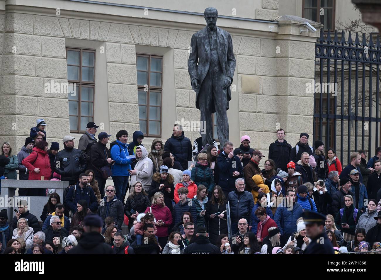Prague, Czech Republic. 05th Mar, 2024. People wait for French ...