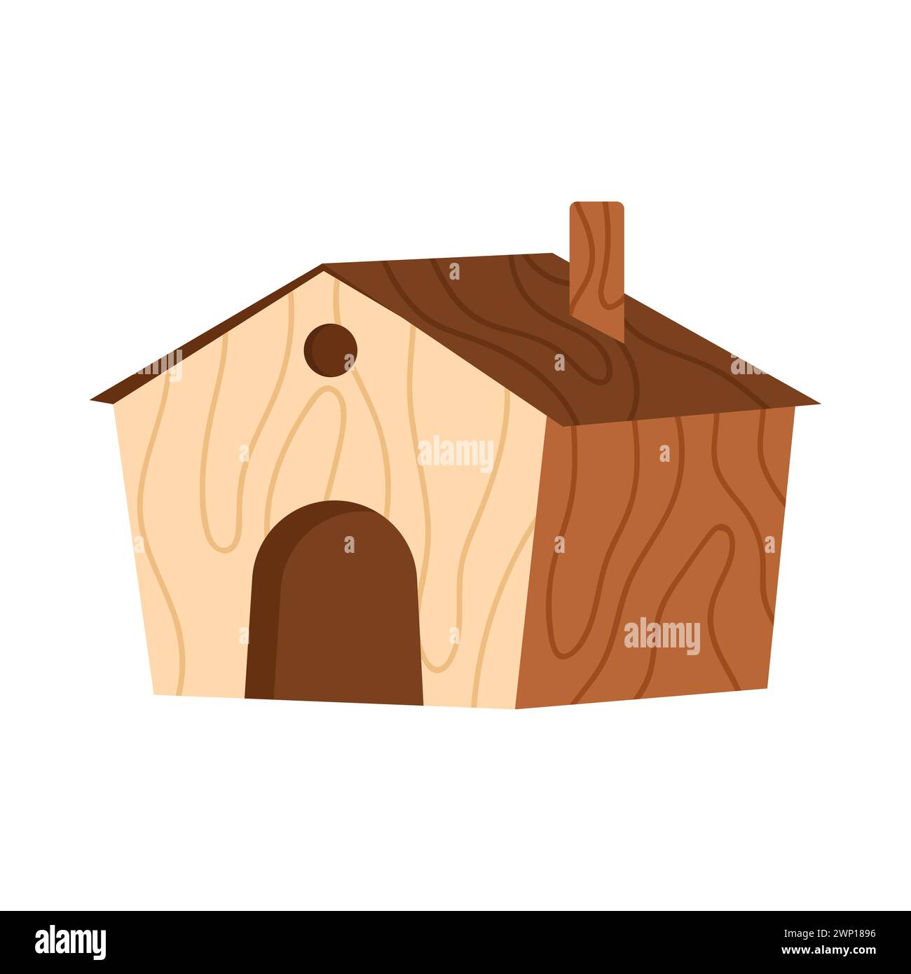 Wooden house toy. Retro traditional wooden toys, kids entertainment ...