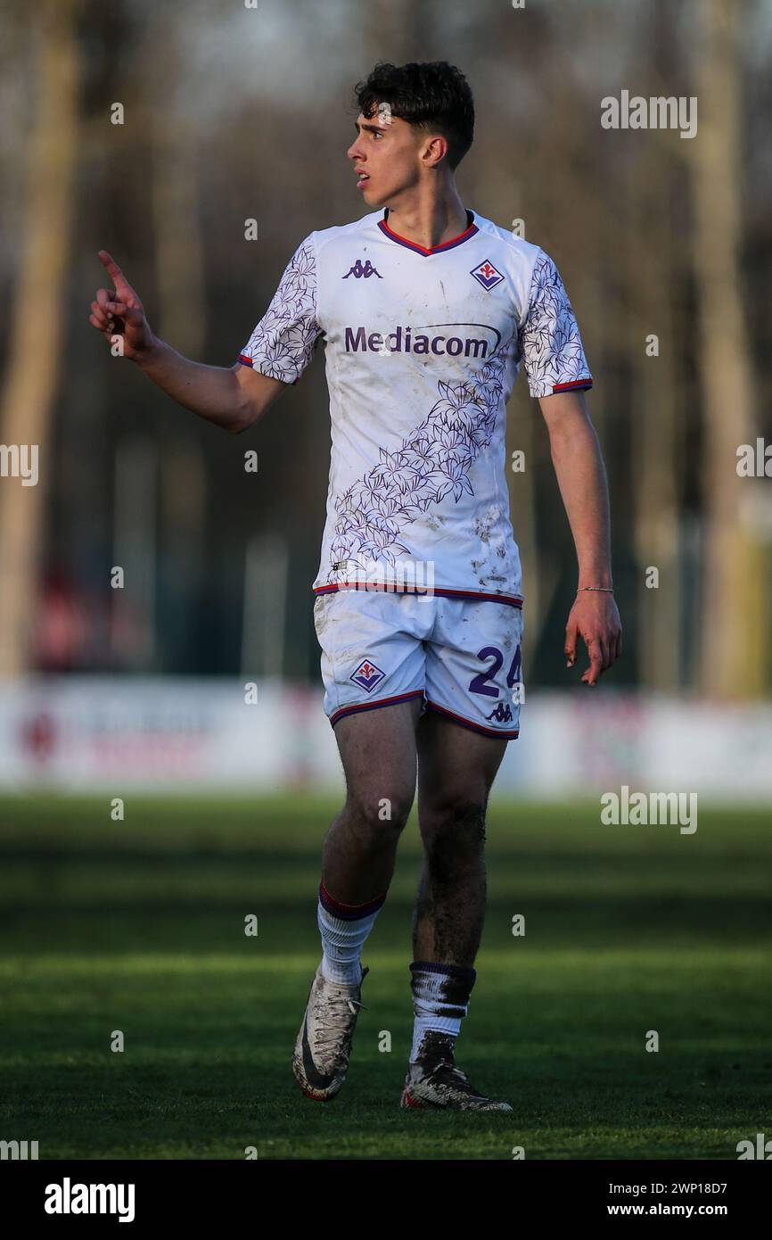 Milan, Italy, 04th March 2024. Riccardo Braschi during the match ...