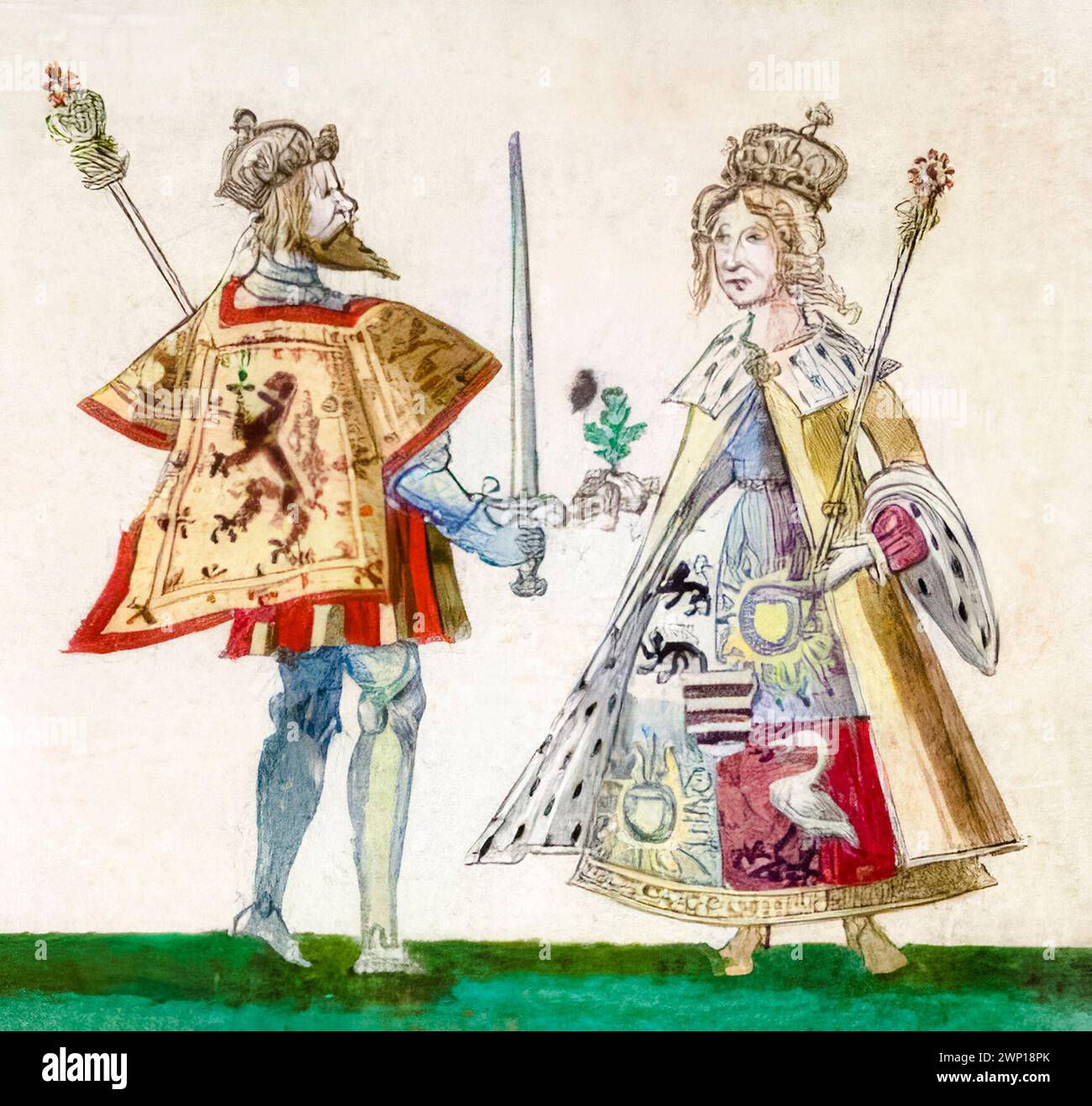 Robert I of Scotland (1274-1329) known as Robert the Bruce, King of ...