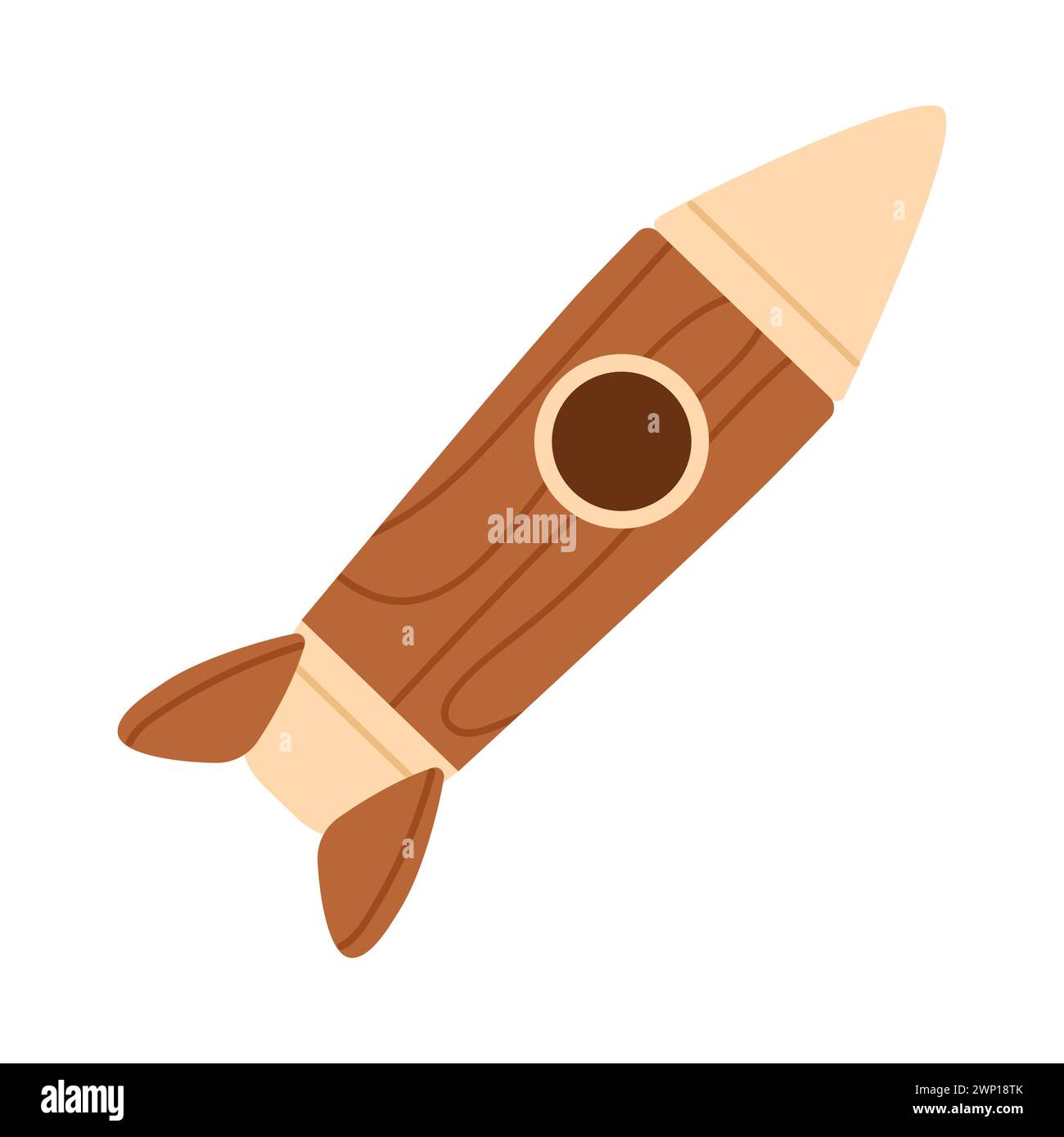 Wooden rocket toy. Children entertainment games, toddler toys cartoon ... Wooden rocket toy. Children entertainment games, toddler toys cartoon ...