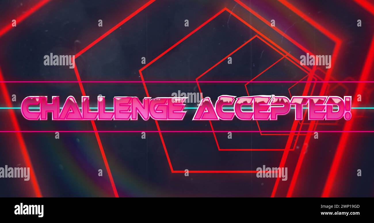 Challenge accepted text over dynamic hi-res stock photography and ...