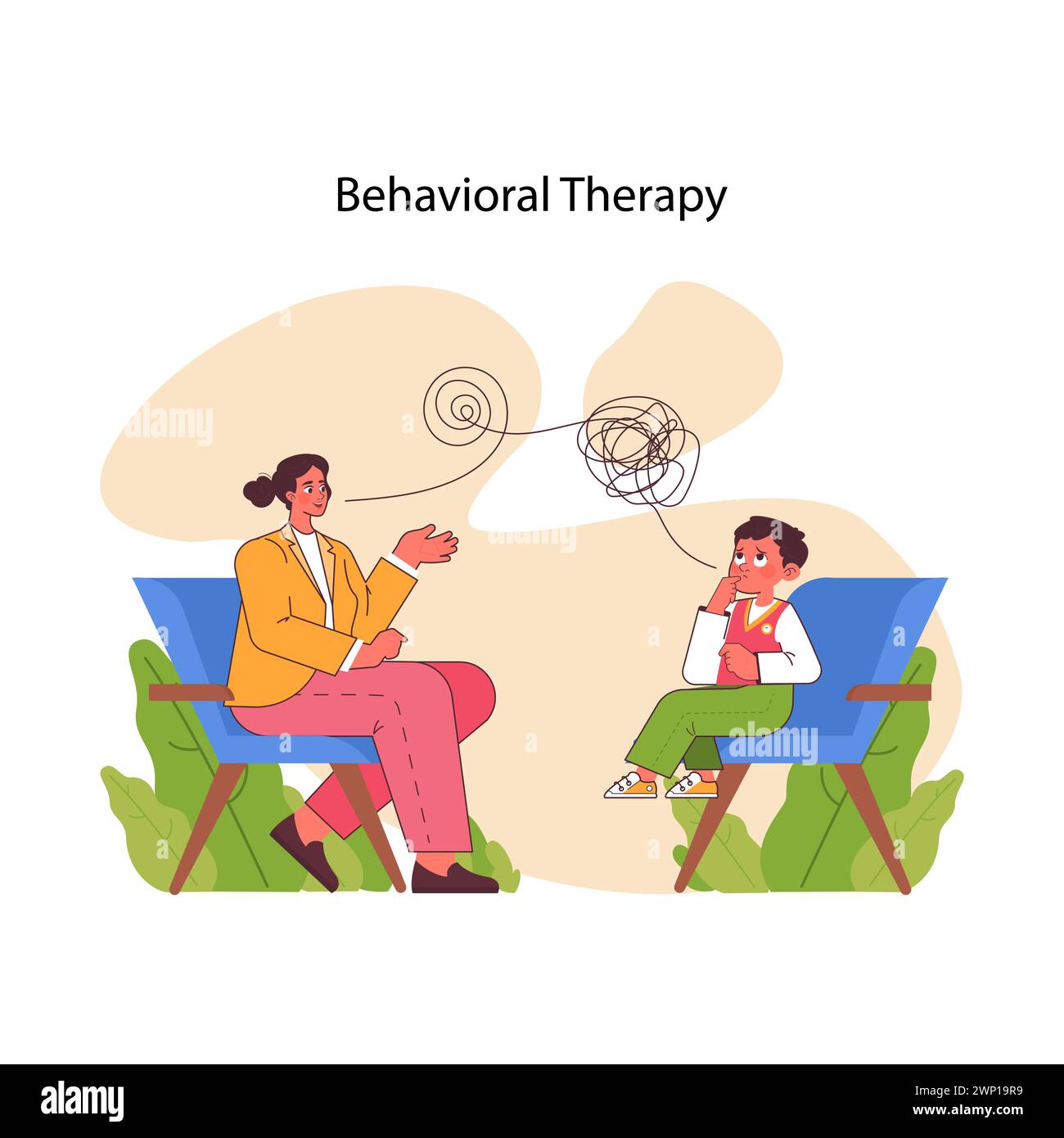 Behavioral Therapy session in progress, showcasing a therapist and child working through ...