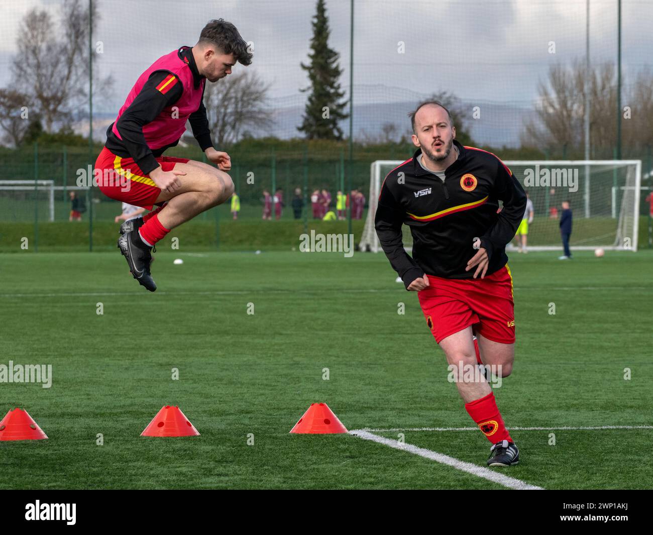 Glasgow, Scotland, UK. February 24th 2024: Rossvale Men playing ...