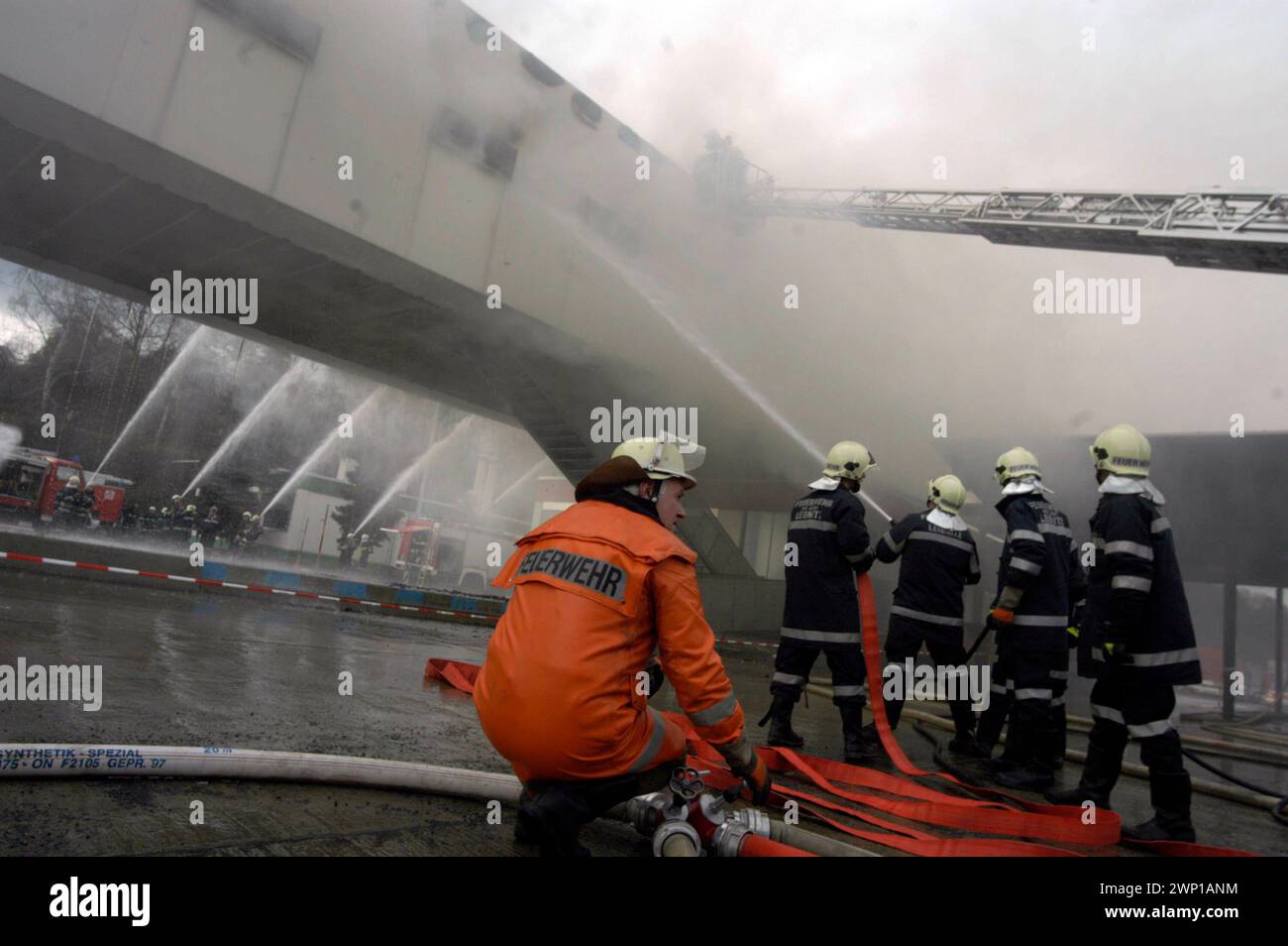 extinguishing water used by fire fighters to put a fire extinguishing ...