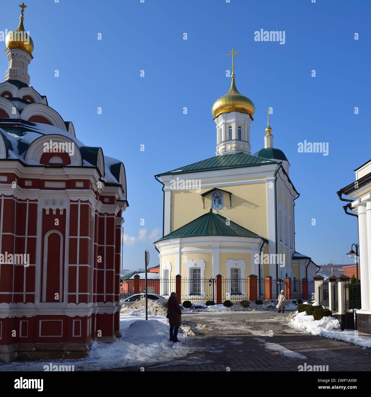 Tula, Russia - March 2, 2024: Classical russian architecture. Street in ...