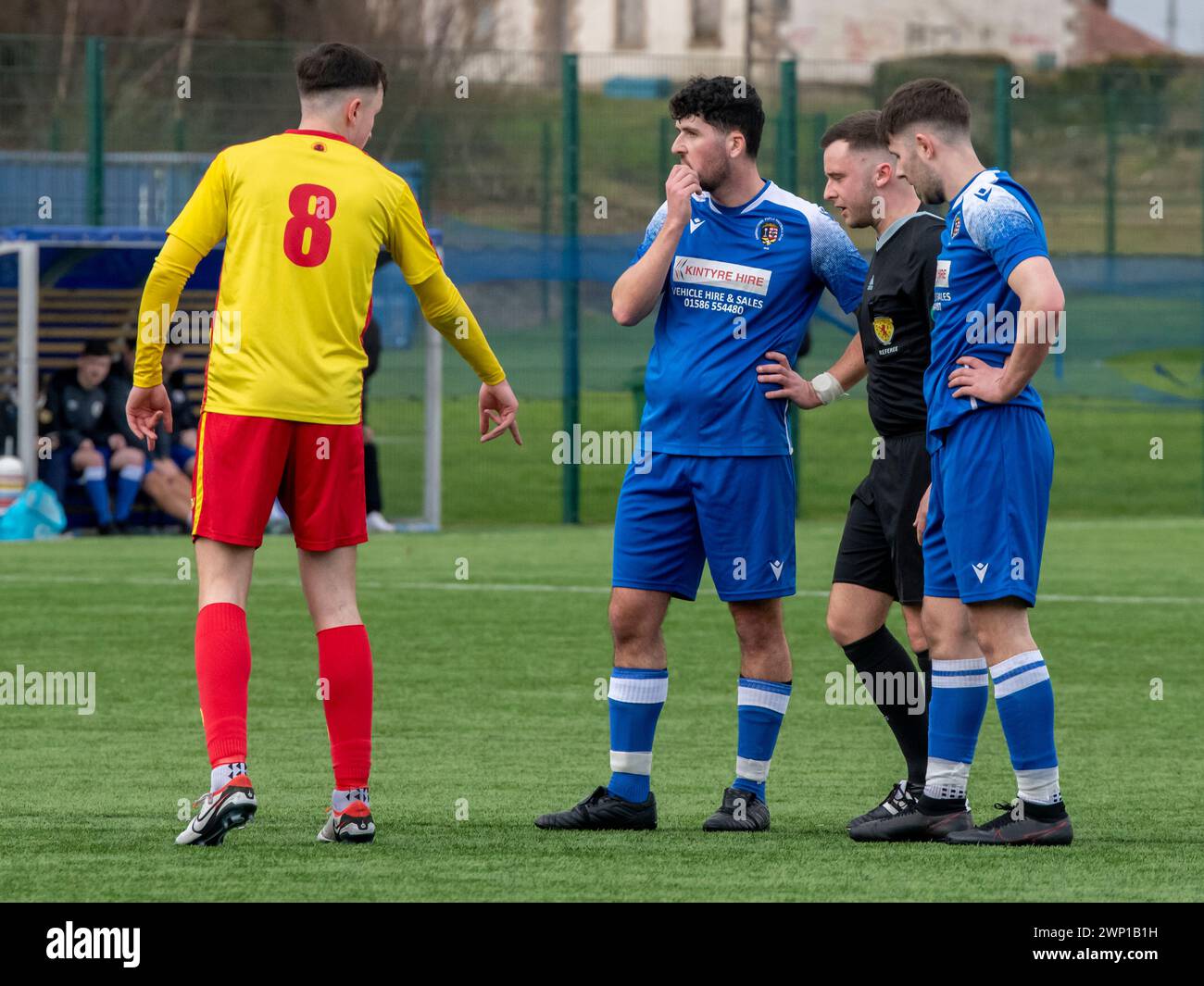 Glasgow, Scotland, UK. February 24th 2024: Rossvale Men playing ...