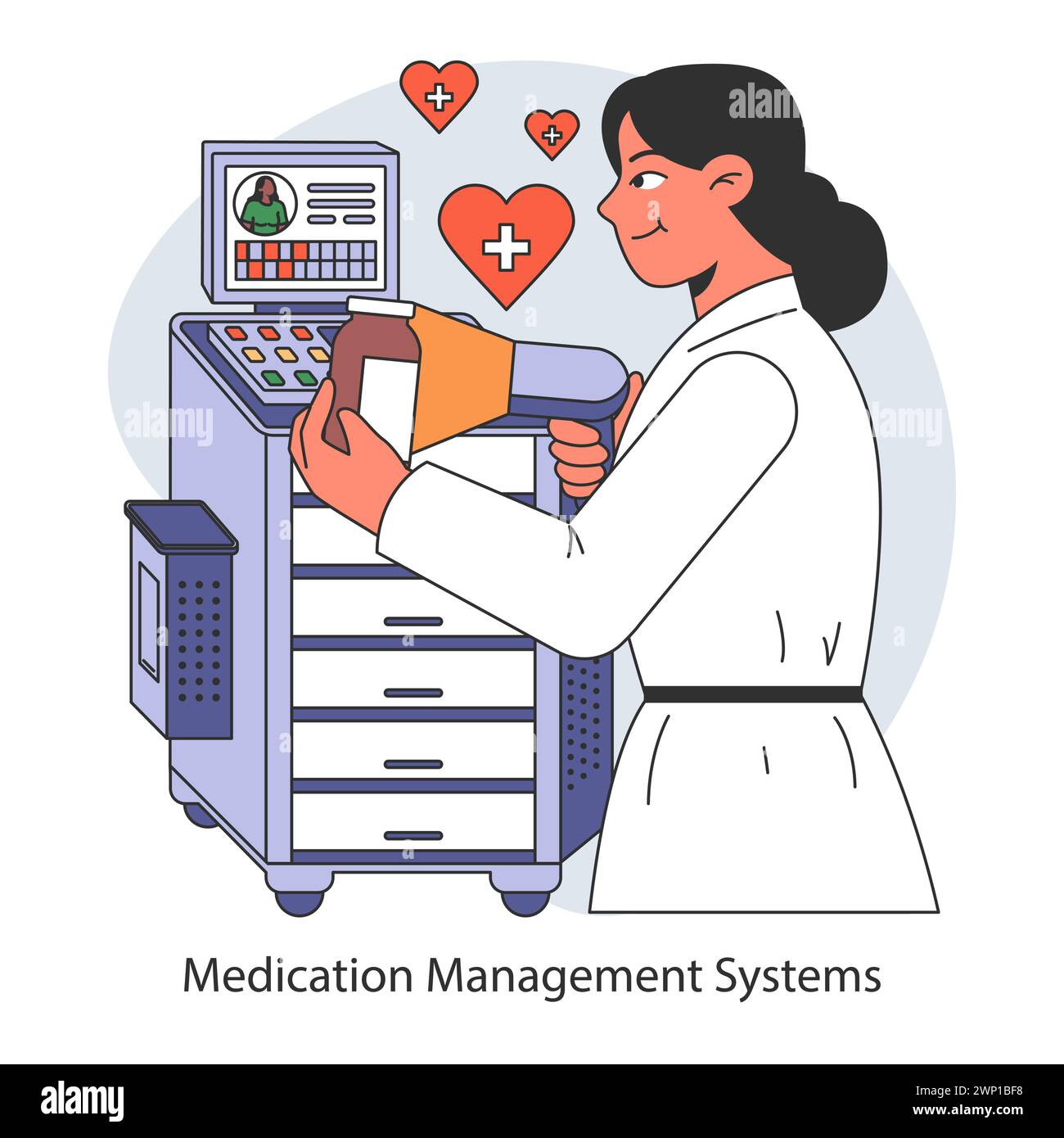 Medication Management Systems concept. Streamlining pharmacy workflows ... Medication Management Systems concept. Streamlining pharmacy workflows ...