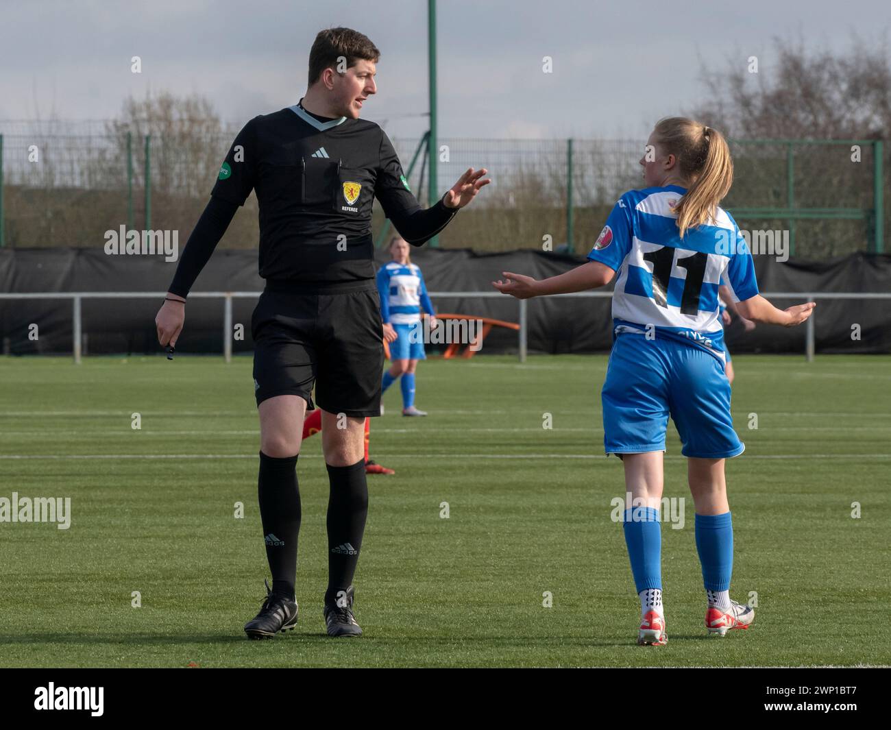 Glasgow, Scotland, UK. February 25th 2024: Rossvale Women playing ...