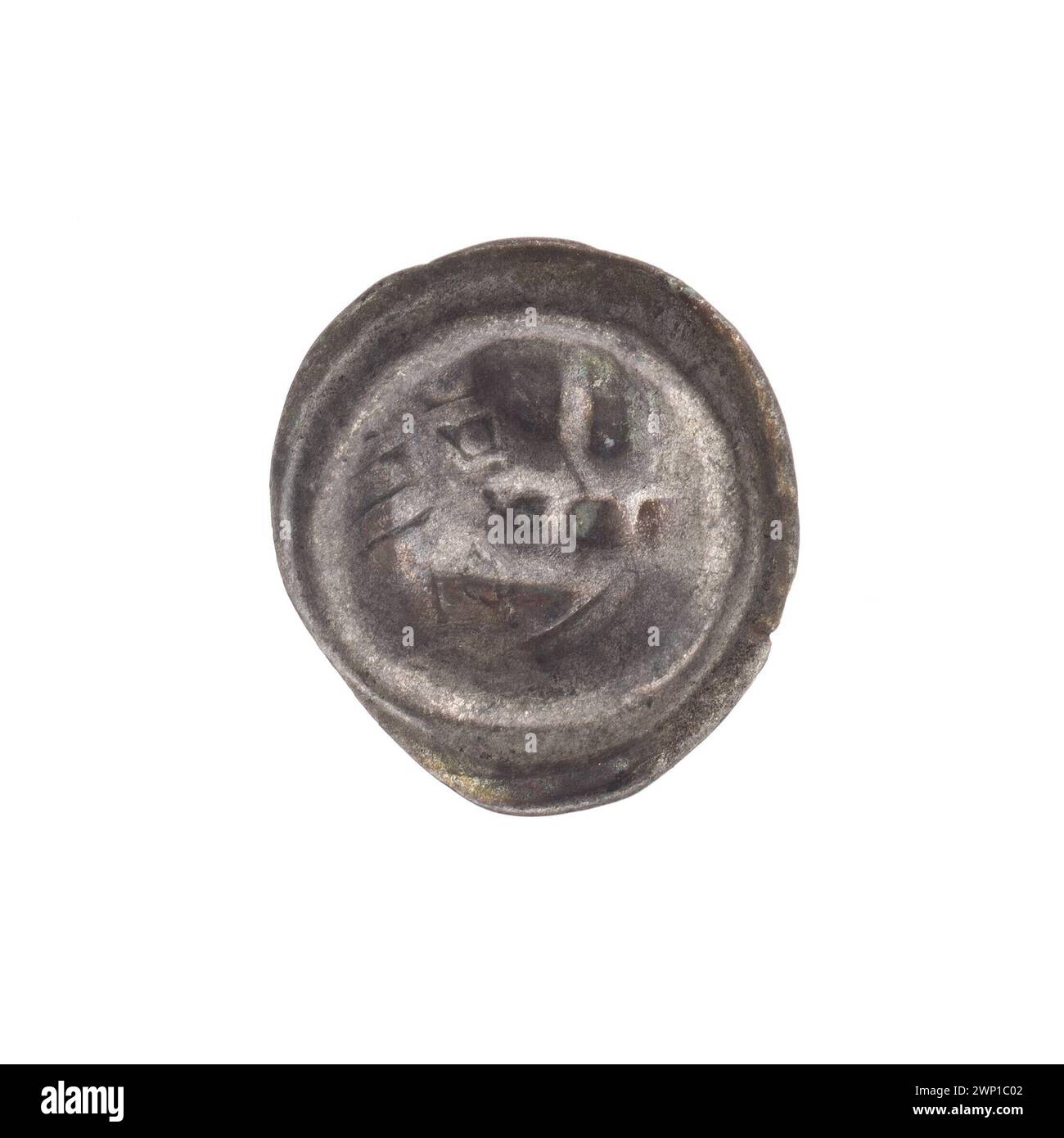 15th-century Brakedate Halter coin depicting boar head iconography on a ...