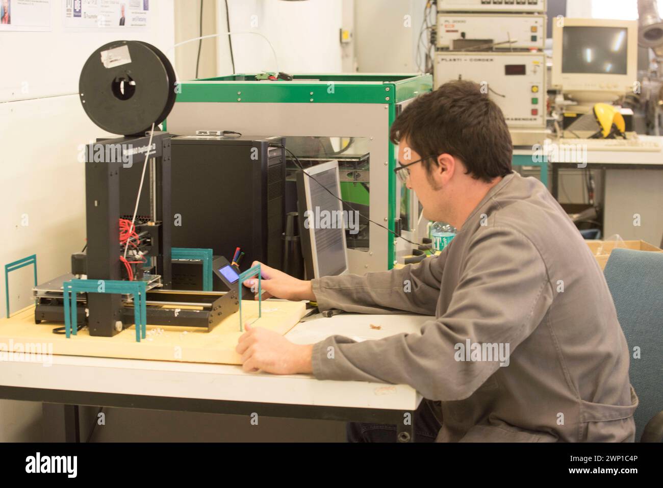 a mechanical laboratory for plastics engineering at a research ...