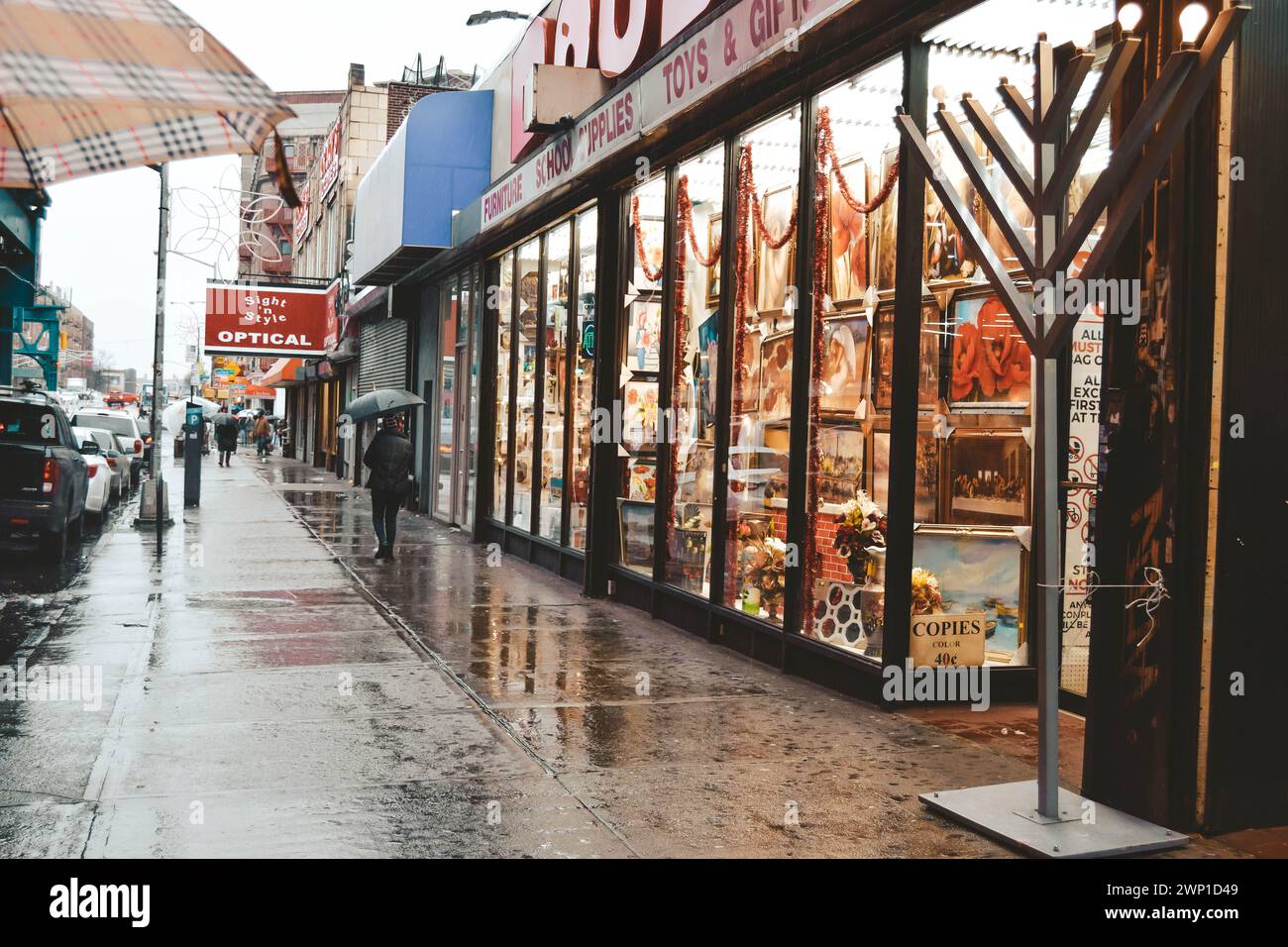 New York street on a cloudy day Stock Photo - Alamy