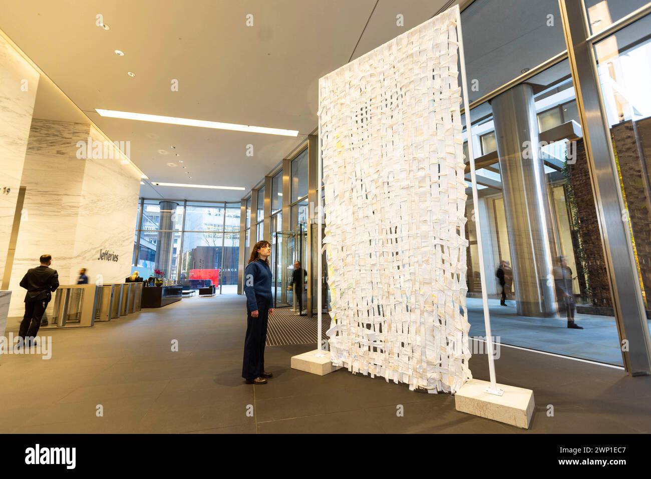 EDITORIAL USE ONLY Artist Jodie Carey's work on display at 'Beyond the ...