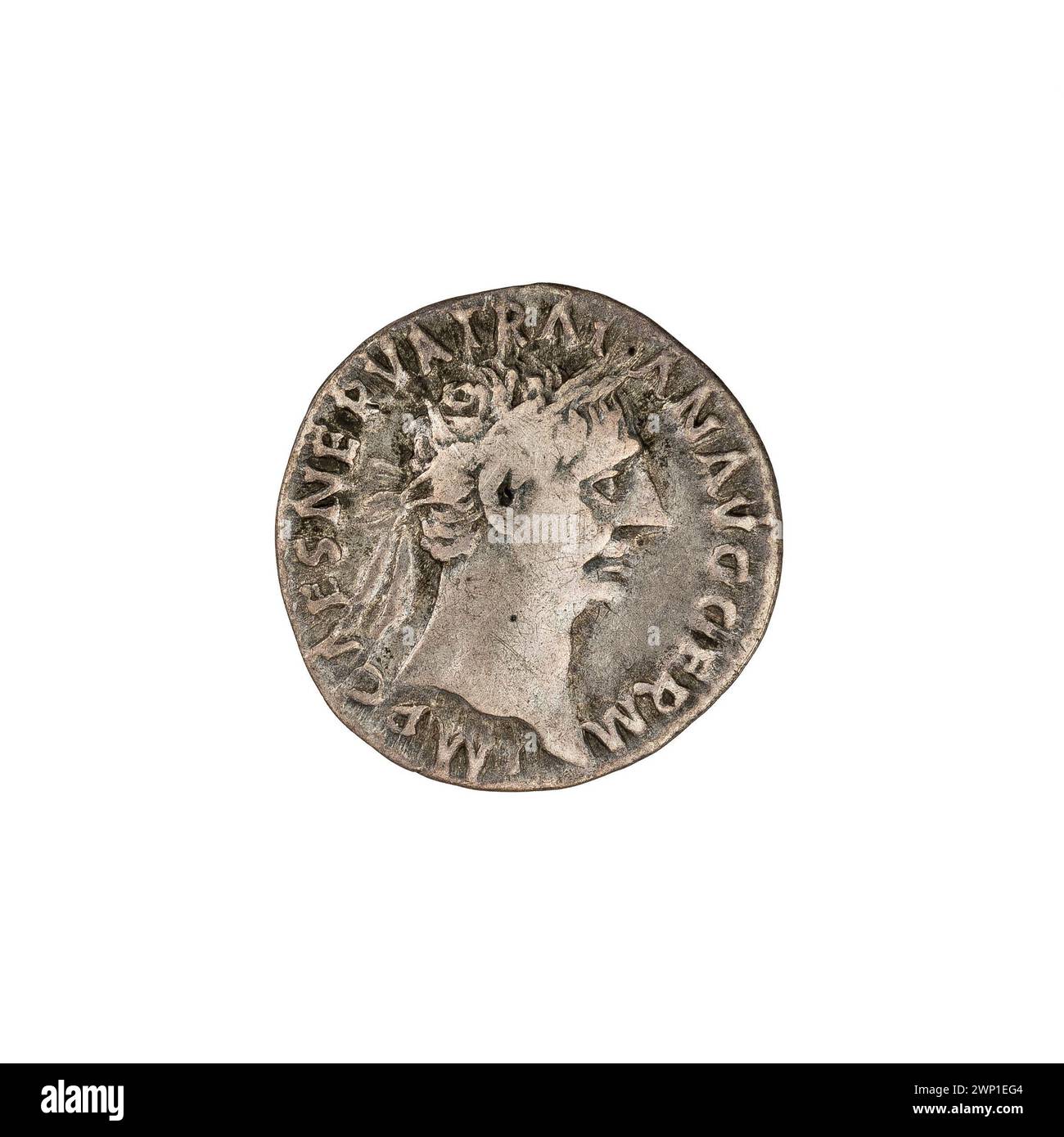 Ancient Roman denarius from 98-99 AD minted in Rome during Trajan's ...