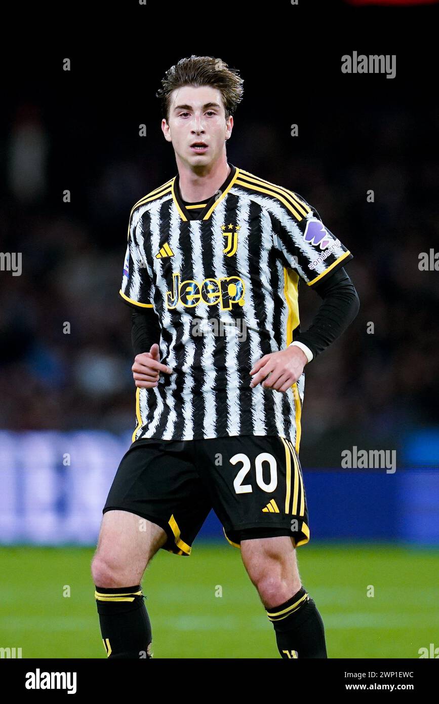 Naples, Italy. 03rd Mar, 2024. Fabio Miretti of Juventus FC during the ...