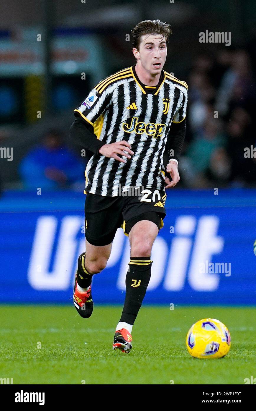 Naples, Italy. 03rd Mar, 2024. Fabio Miretti of Juventus FC during the ...