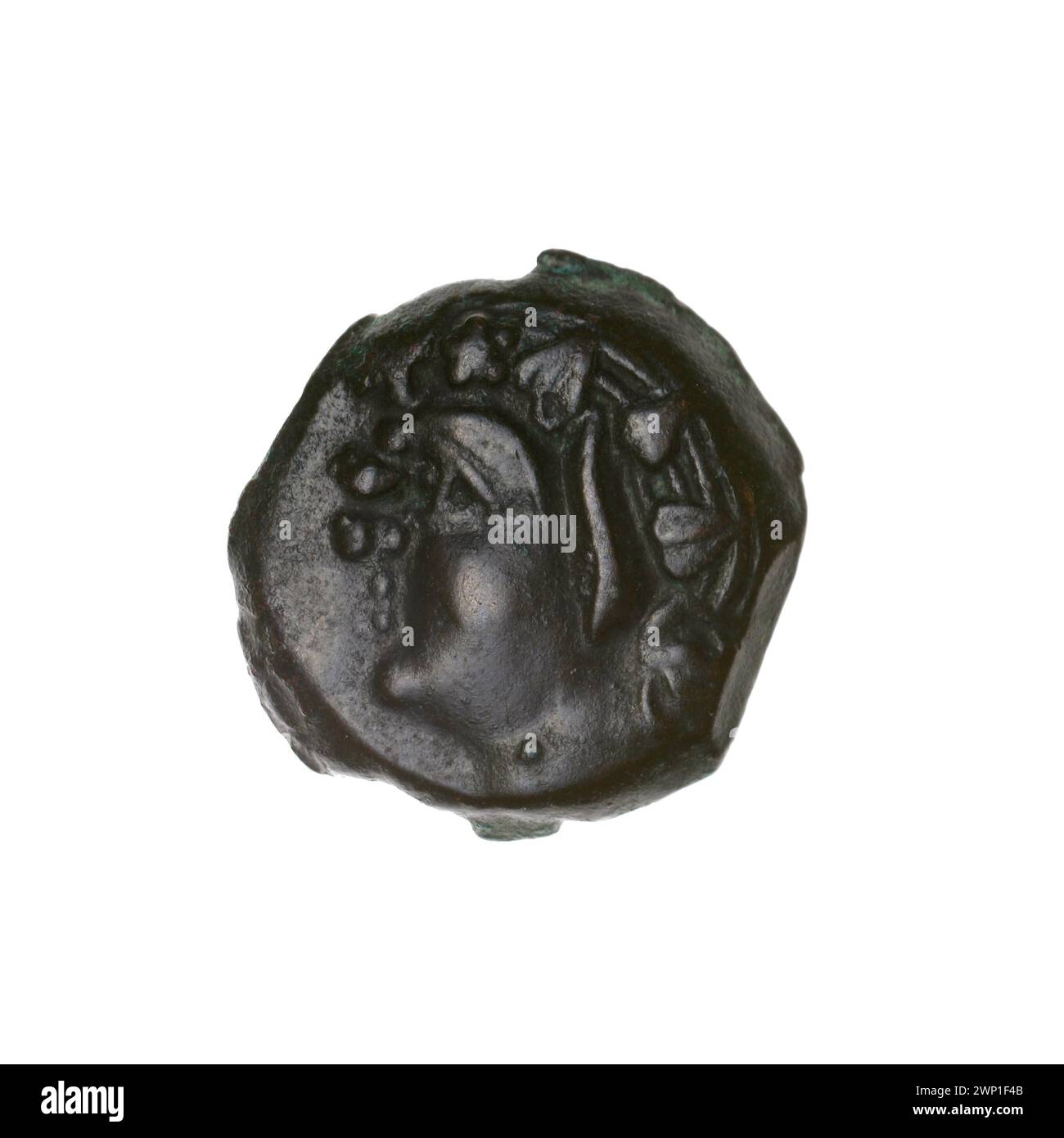 Bronze coin from Pantikapaion, 3rd century BC, depicting a mythological ...