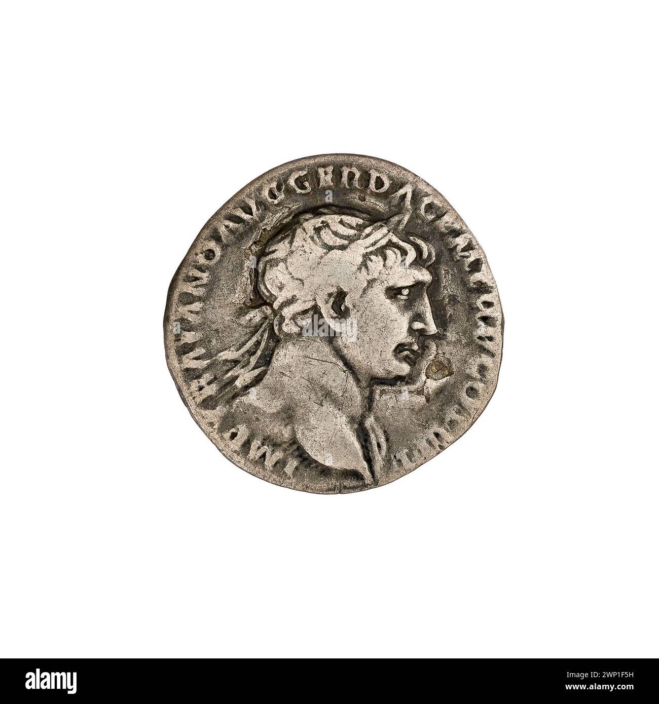 A denarius from 103-111 CE depicting Abundantia holding a cornucopia ...