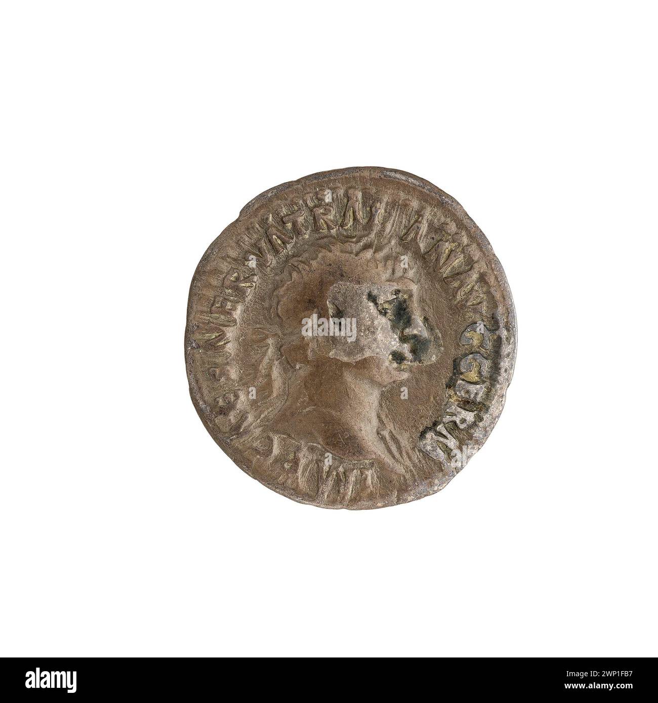 Denarius from 100 BC showing Abundantia holding a cornucopia, with ...