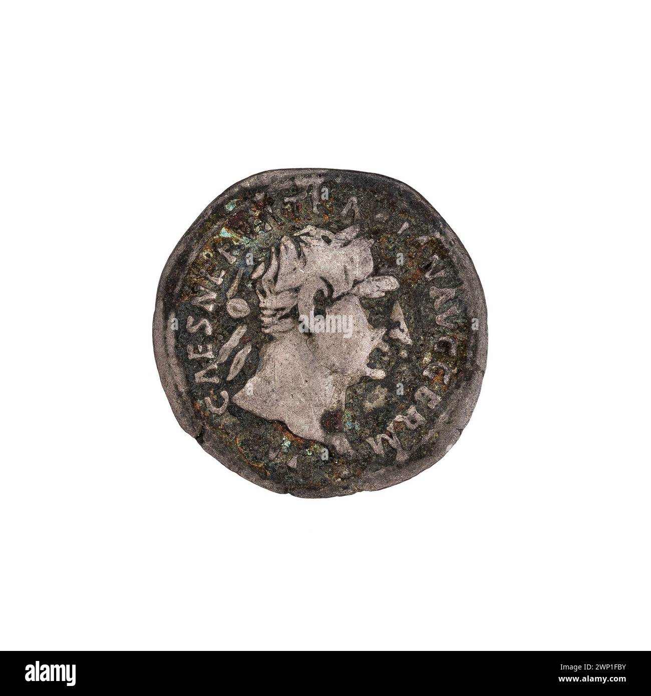 Denarius coin from 101-102 AD depicting mythological Hercules ...