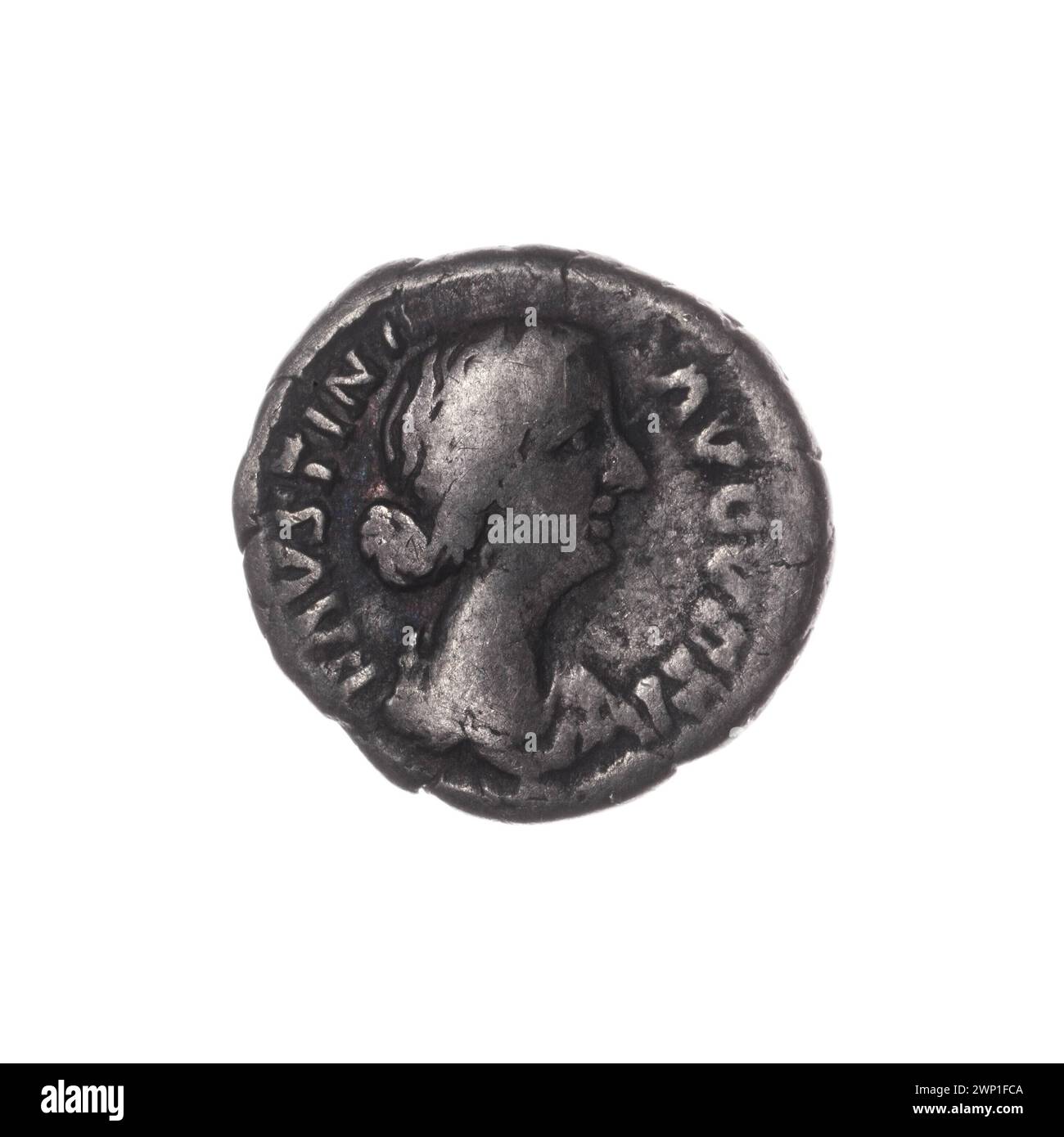 A Roman denarius from 161-176 featuring Emperor Marcus Aurelius and ...